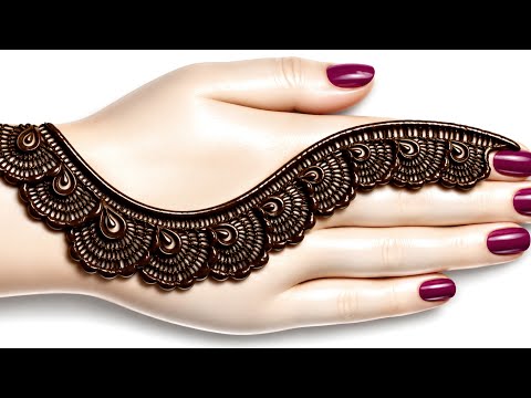 Latest Mehndi design Simple Front Hand/टिक्की फ्लावर मेहंदी डिजाइन/very best mehndi design/Mehandi /