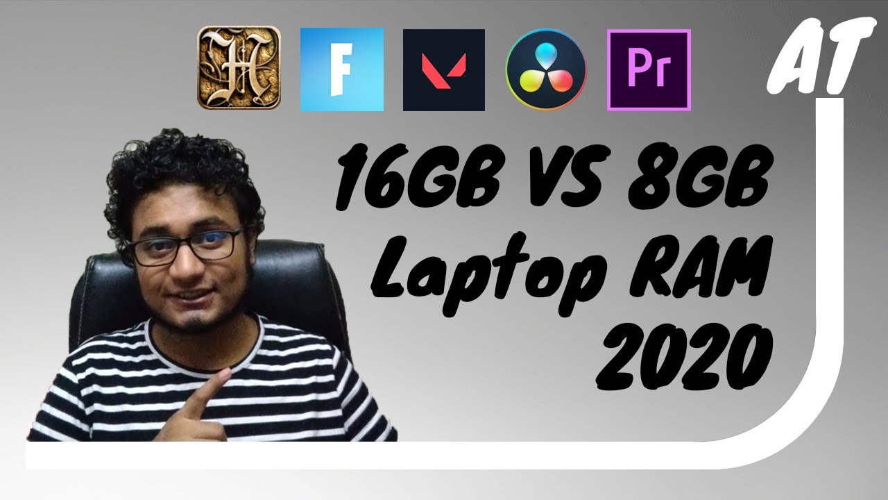 16GB vs 8GB laptop RAM for gaming and productivity (2020) - YouTube