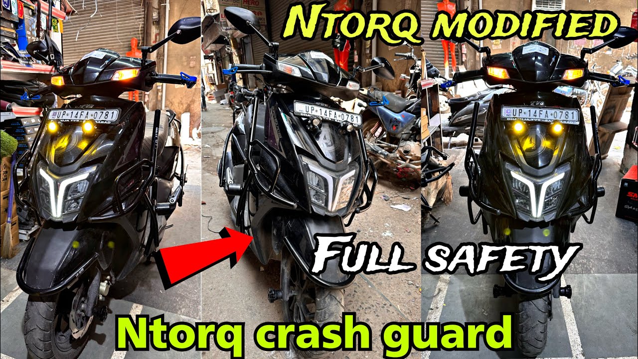 Tvd ntorq Modified | Ntorq modification | Ntorq crash guard | ntorq ...