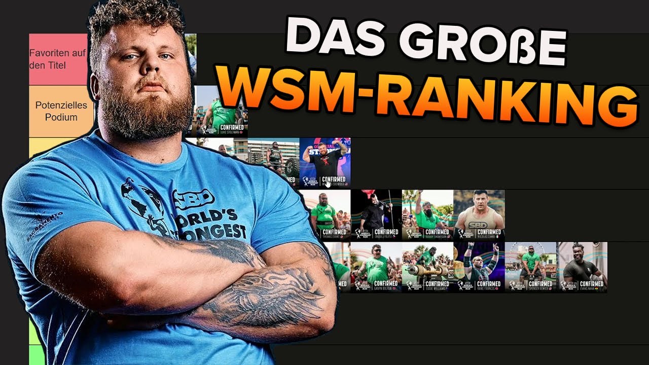 WSM 2024: Alle Teilnehmer im Ranking - YouTube