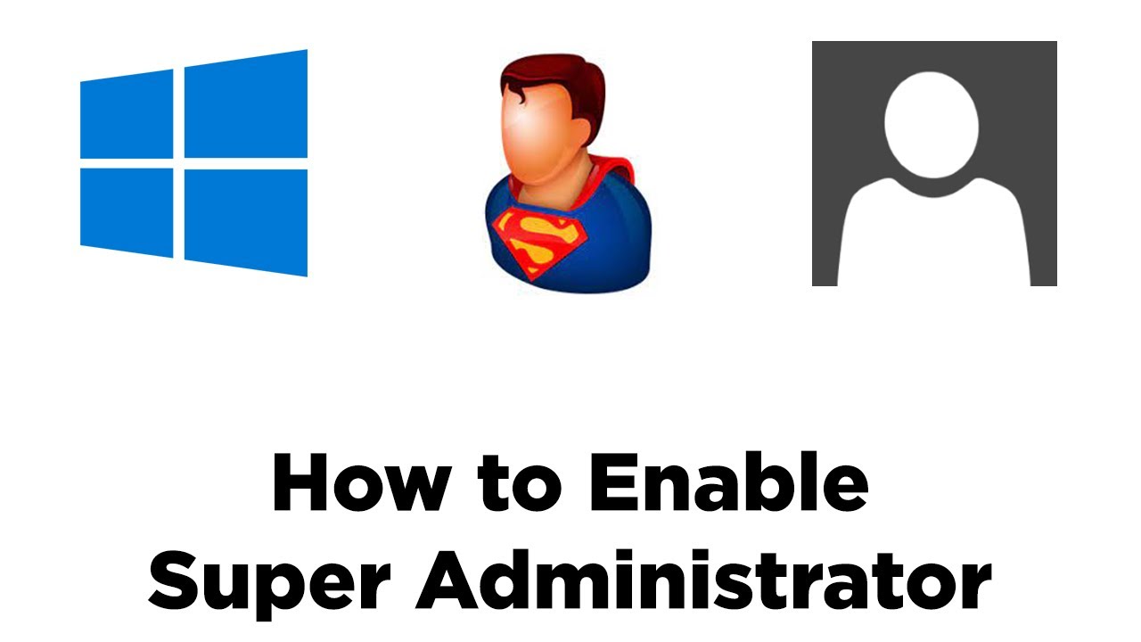 Enable/Disable Super Admin User Account | Windows PC - YouTube