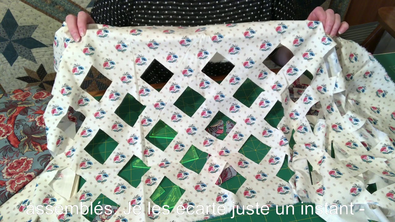 Réaliser le Quilt Mystère "Bathwick", Block #4 de Karen Styles - YouTube