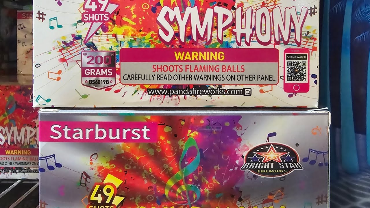 Starburst Symphony 2x, Bright Star fireworks 7$ each - YouTube