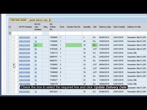 Change delivery date in Live Orders - YouTube