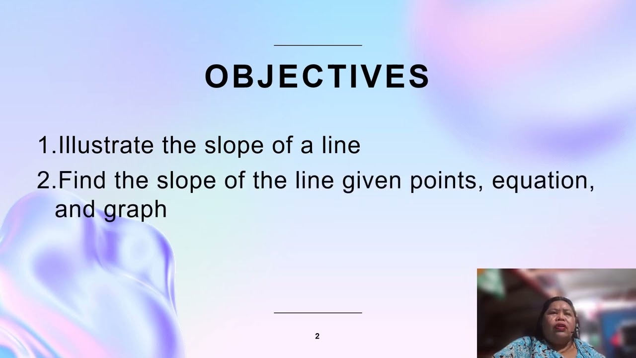 How to find the slope of the line II Teacher Marife Adonis - YouTube