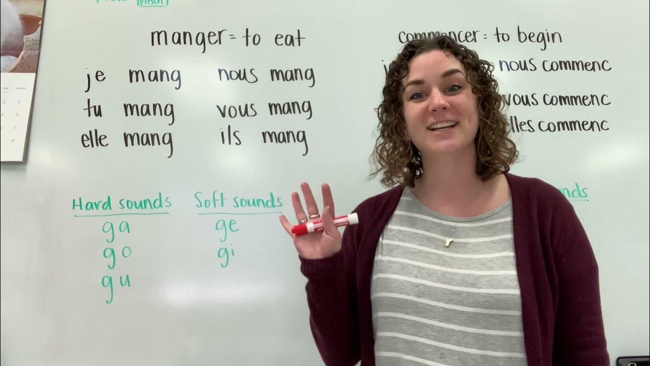 Conjugating -GER and -CER Present Tense Verbs in French - YouTube