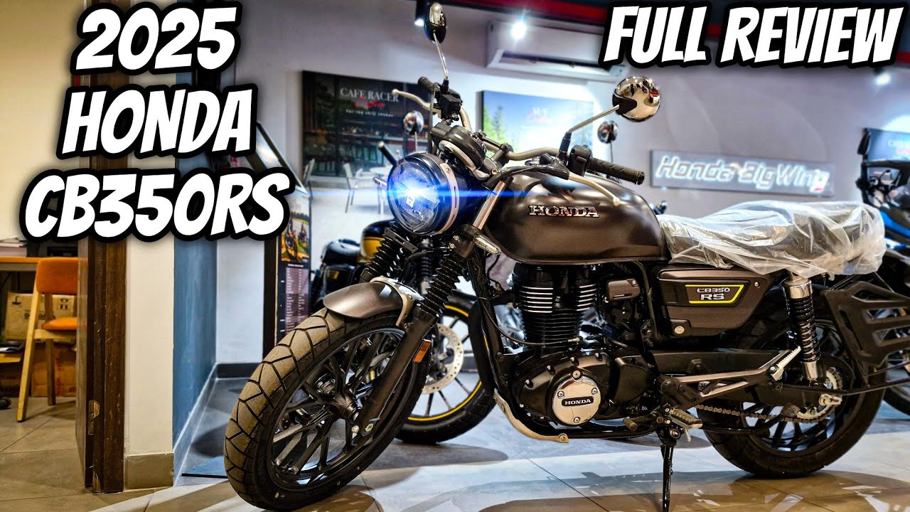 Honda CB350RS New Model 2025 - Detailed Review | New colours,exhaust ...