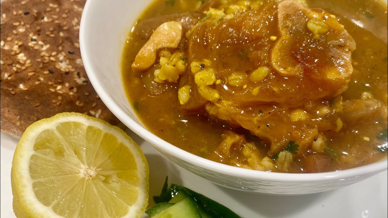 Afghan Shorwa E Pacha (cow feet soup) - YouTube