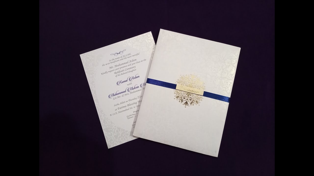 Wedding Card (CG 9632) - YouTube