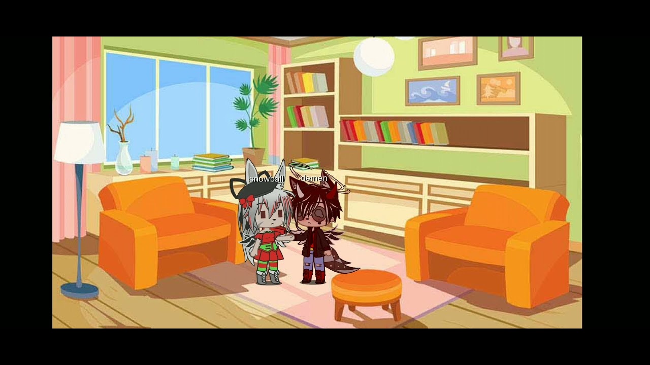 Demen giving snowball a gift 🥰 (gacha club) - YouTube