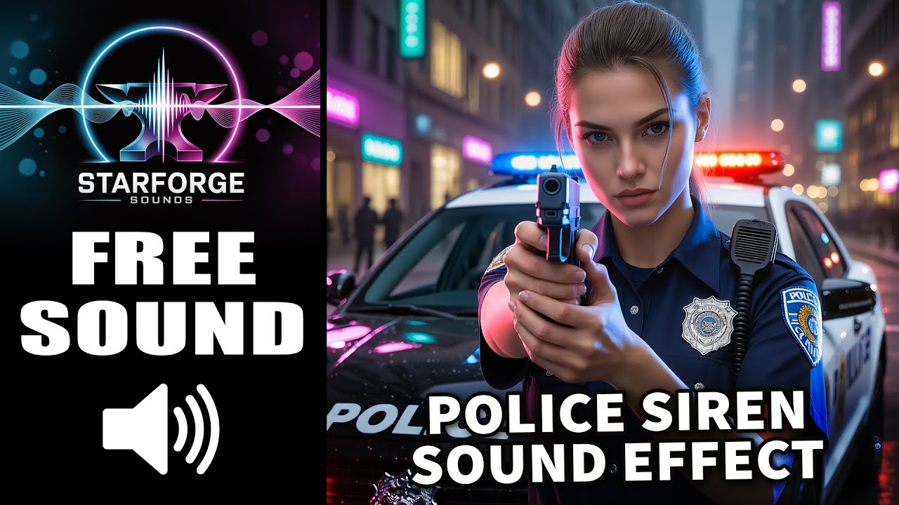 FREE Police Siren Sound 🚨 Royalty‑Free Lawn Enforcement Sounds - YouTube