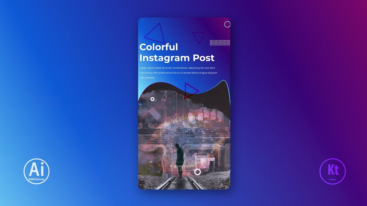 Instagram Story Design #4 - Instagram Ad - Adobe Illustrator CC ...