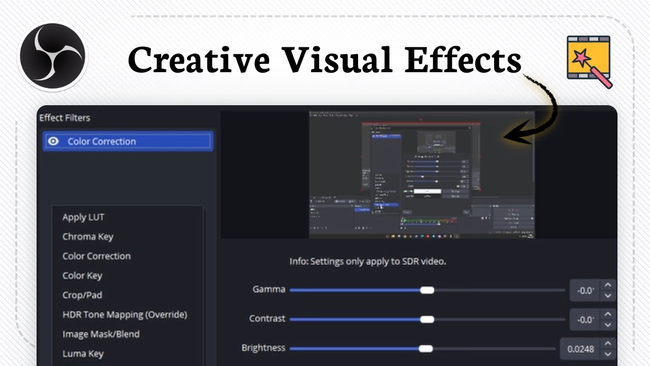 How to add effects in OBS Studio (Video Styling) - YouTube