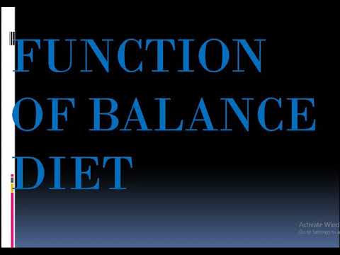 Function of Balance Diet - YouTube