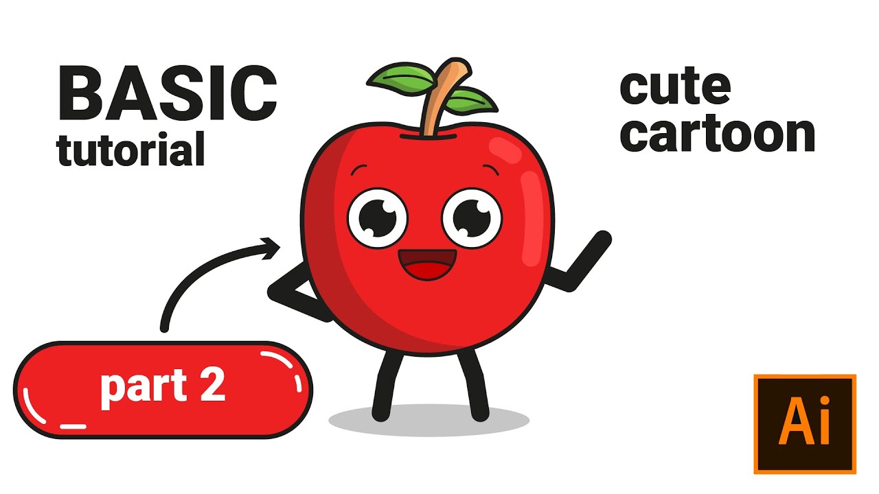 Tutorial Adobe Illustrator | Membuat kartun lucu | PART 2 - YouTube