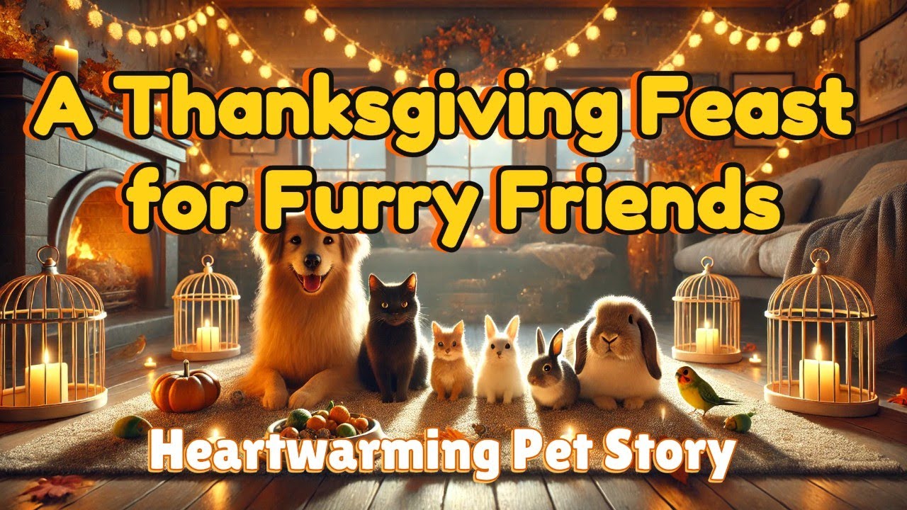 A Thanksgiving Feast for Furry Friends | Heartwarming Pet Story for ...