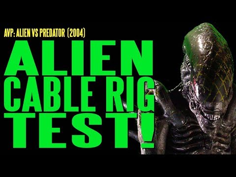 AVP Alien Cable Rig Test BTS - YouTube