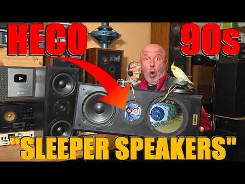DECONSTRUCTION: 90s Vintage BOOKSHELF SPEAKERS KENDO Status Line 95 Sleeper Speaker HECO