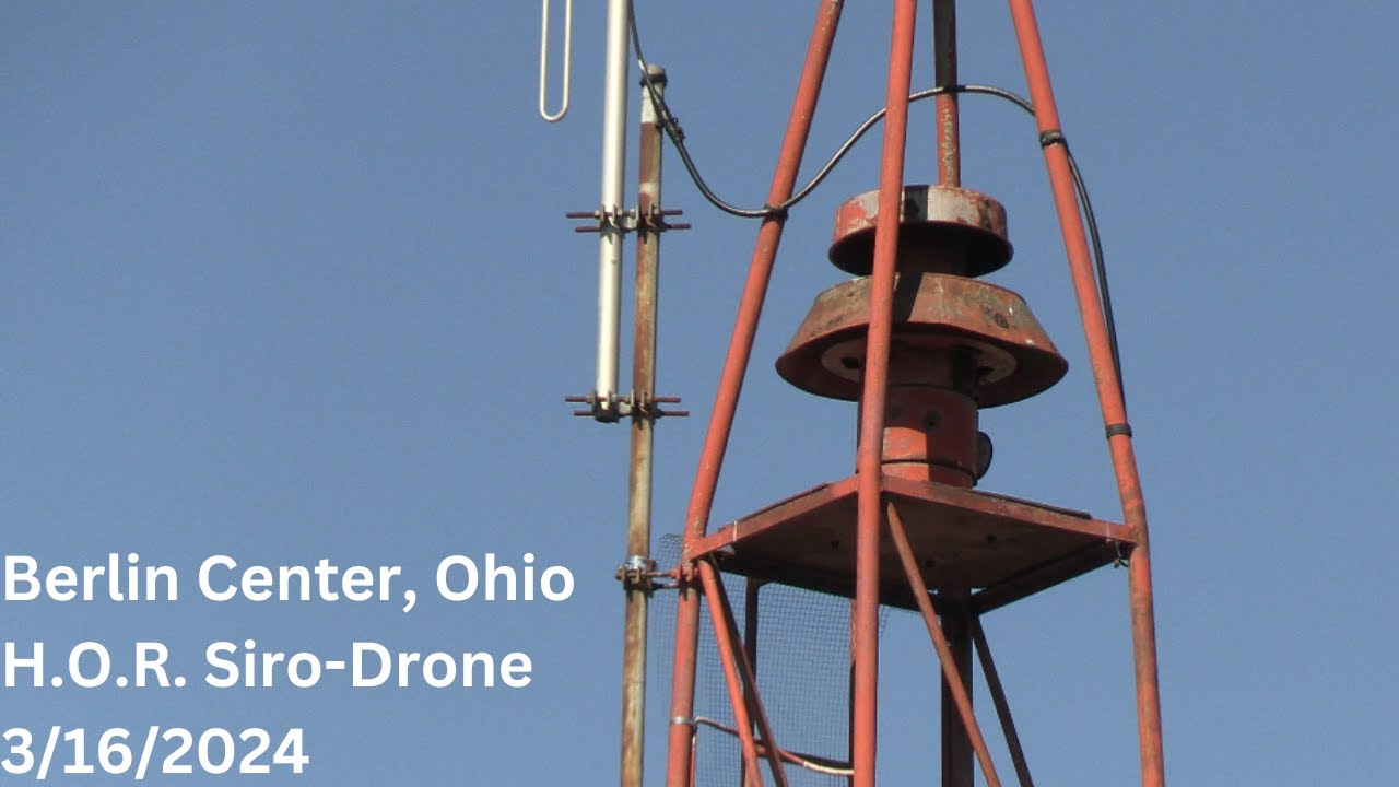 Berlin Center, Ohio - H.O.R. Siro-Drone Siren Test - Full Alert - 3/16 ...