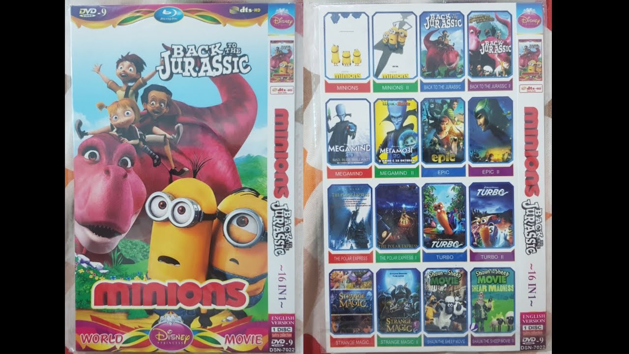 Minions Back To The Jurassic (World Disney Princess Movie) DVD Menu ...