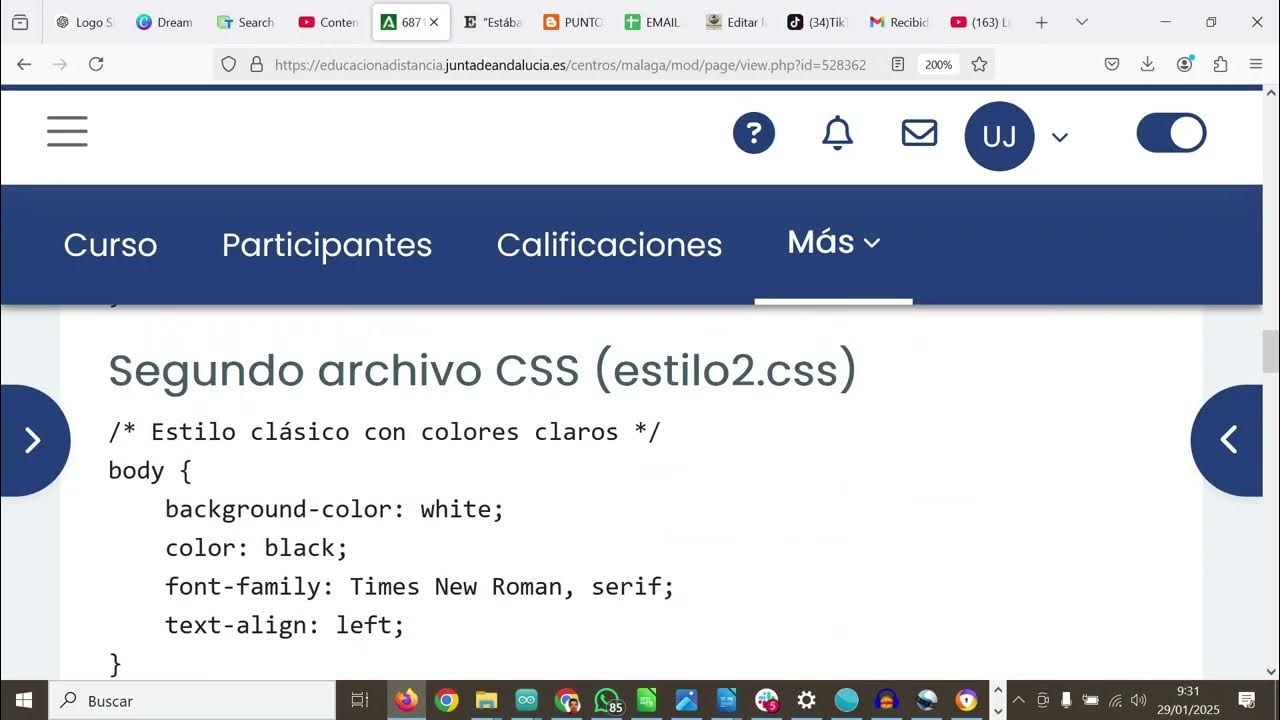 Estilos CSS con HTML PYC 2Bach IES Monterroso - YouTube