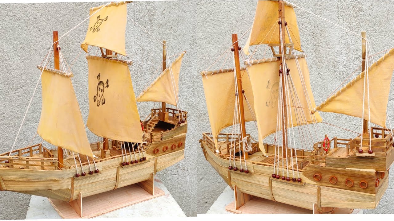 miniature ship model | how to make ship model | sailing ship | build ...