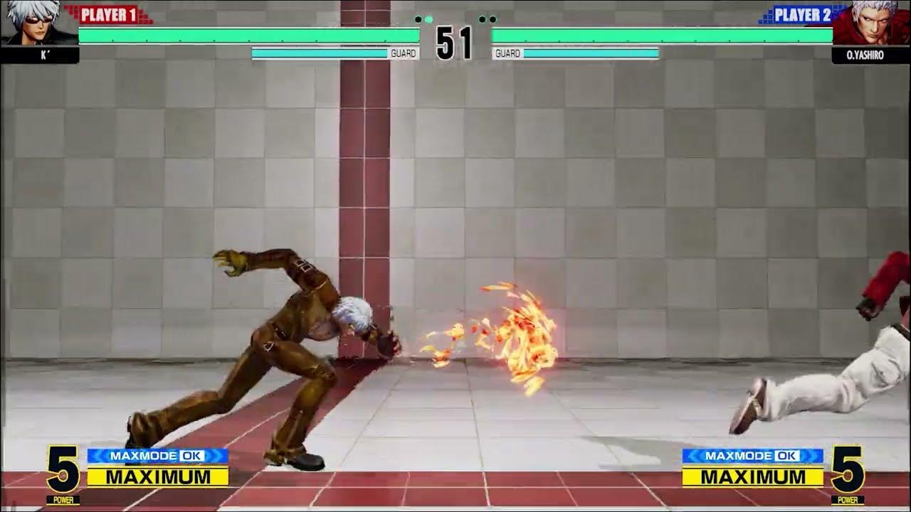 KOF XV K Dash 90 Hit Stun Kill Combo - YouTube