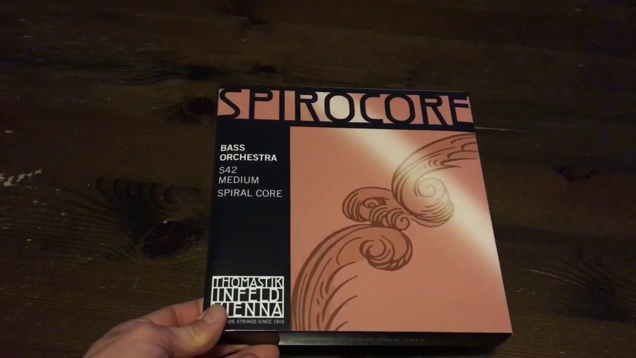 Thomastik Spirocore Unboxing Bass Strings - YouTube