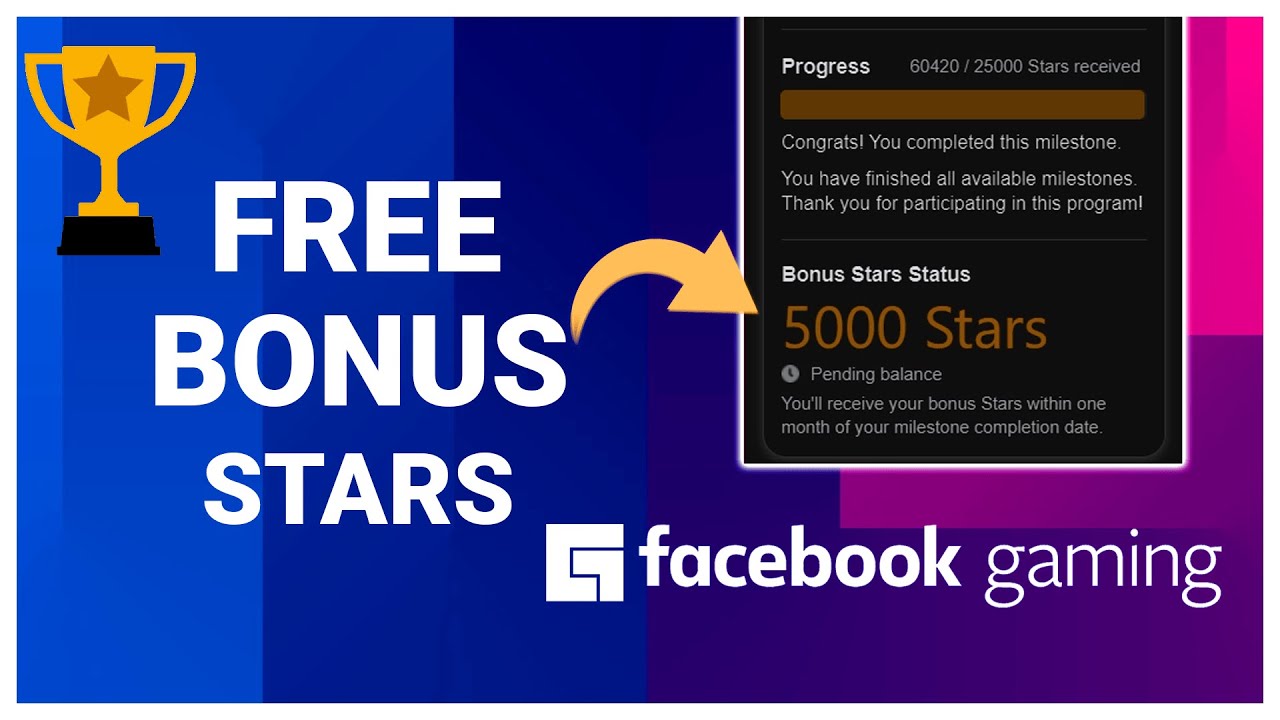 Facebook Gaming FREE Stars Bonus Millstones For Level Up Creators - YouTube