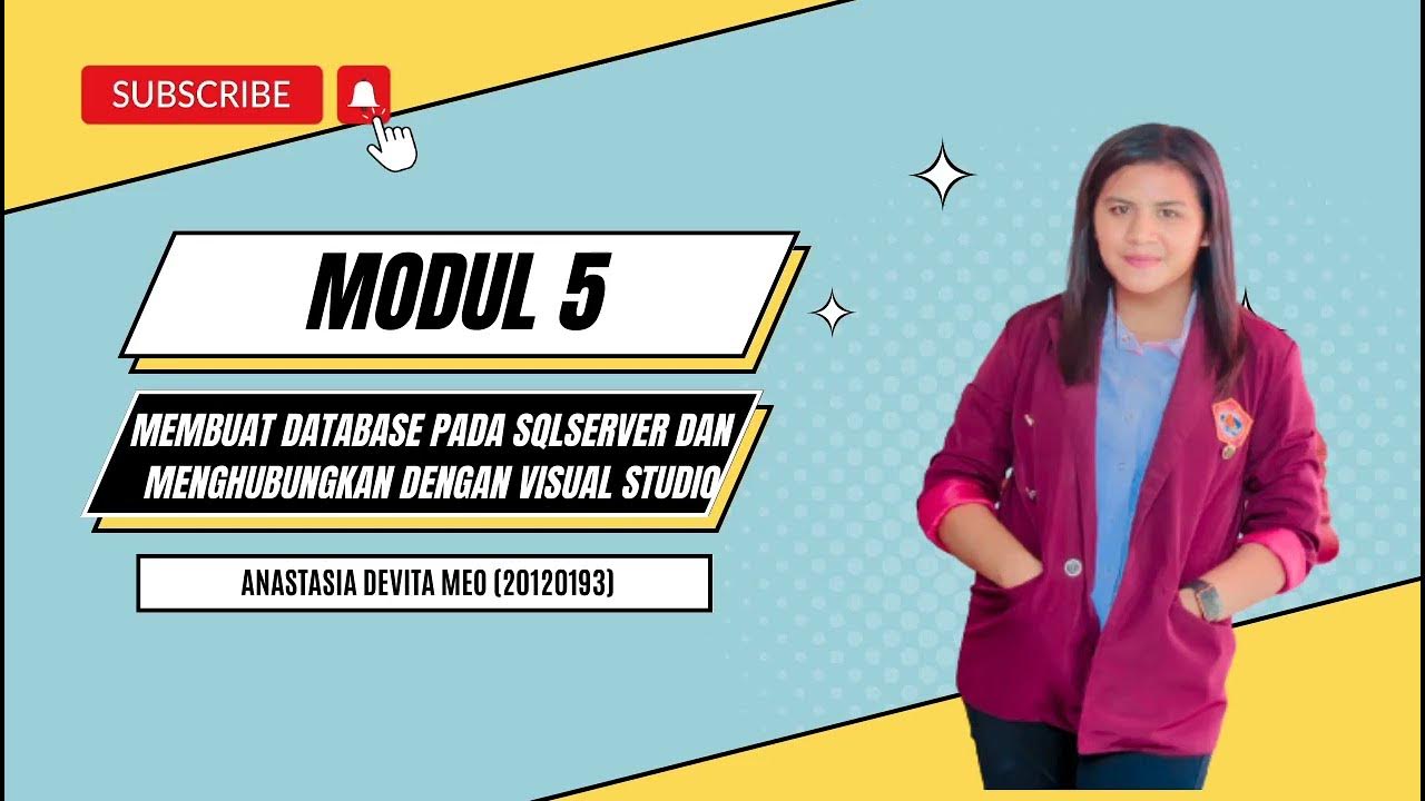 Modul 5 Membuat Database Pada Sqlserver Dan Menghubungkan Dengan