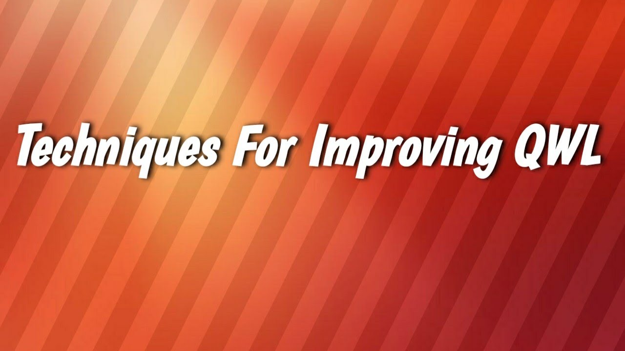 Techniques for improving QWL - YouTube