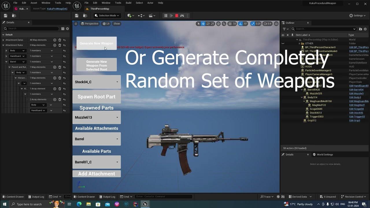 I created a Procedural Weapon System | Kuku's Procedural Weapon System - YouTube