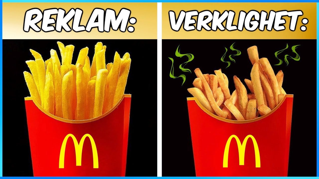 REKLAM VS VERKLIGHET!!! *Galet* - YouTube
