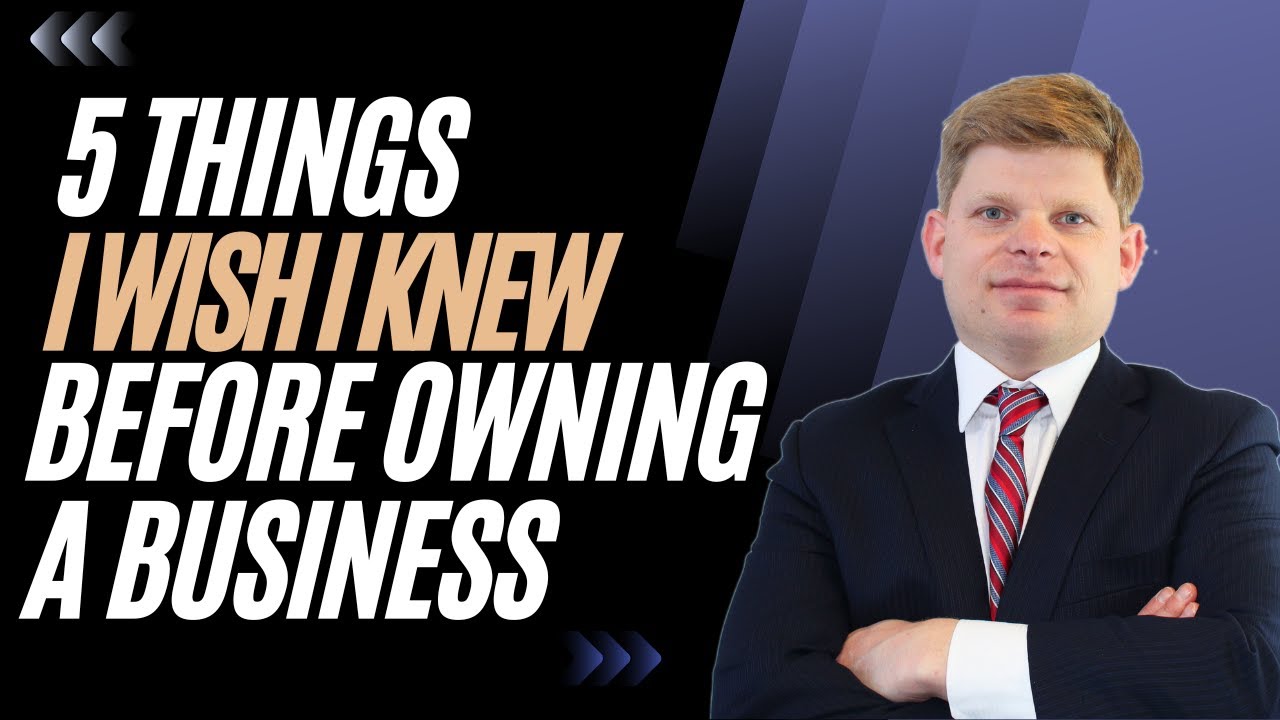 5 Things I Wish I Learned Before Becoming a CEO and Business Owner of a ...