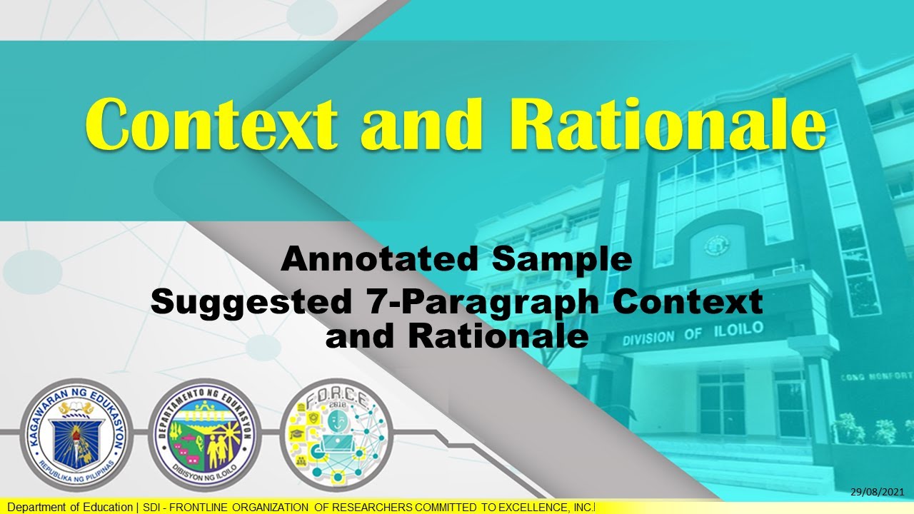 Annotated Context and Rationale || Quick Guide - YouTube