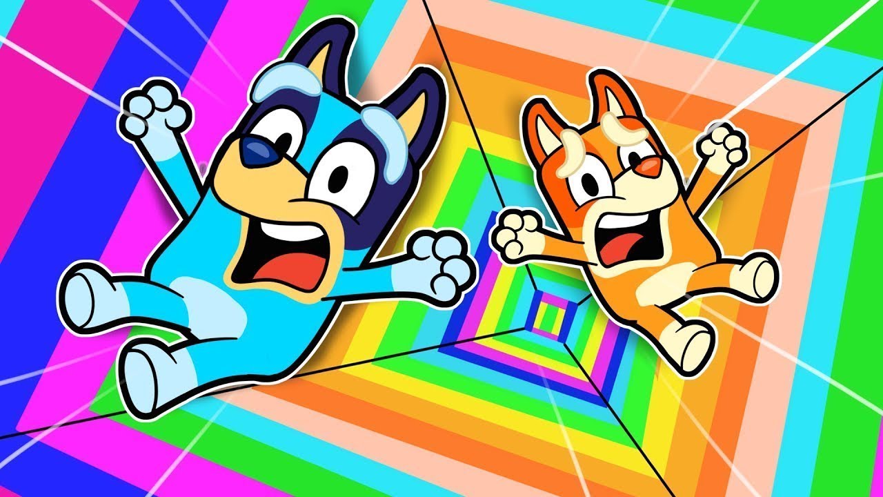 BLUEY AND BINGO CAN'T STOP FALLING IN ROBLOX! - YouTube