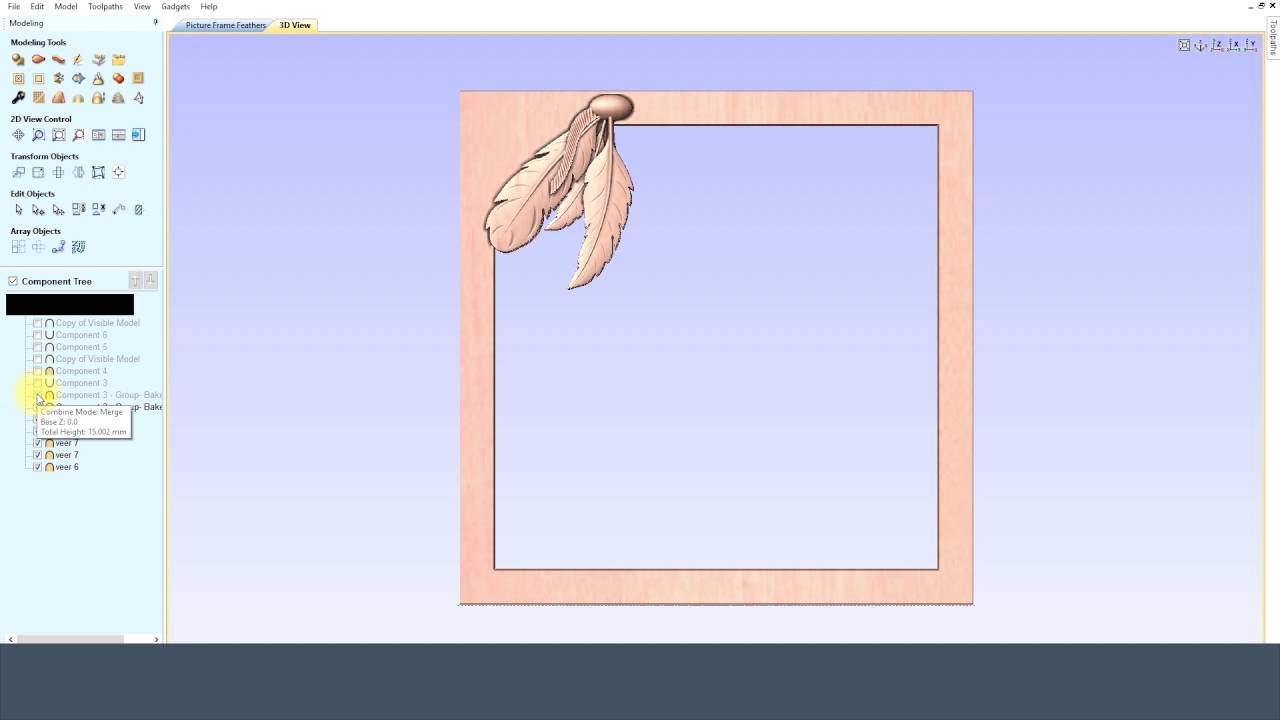 Vectric Aspire Mirror/ Picture Frame - YouTube
