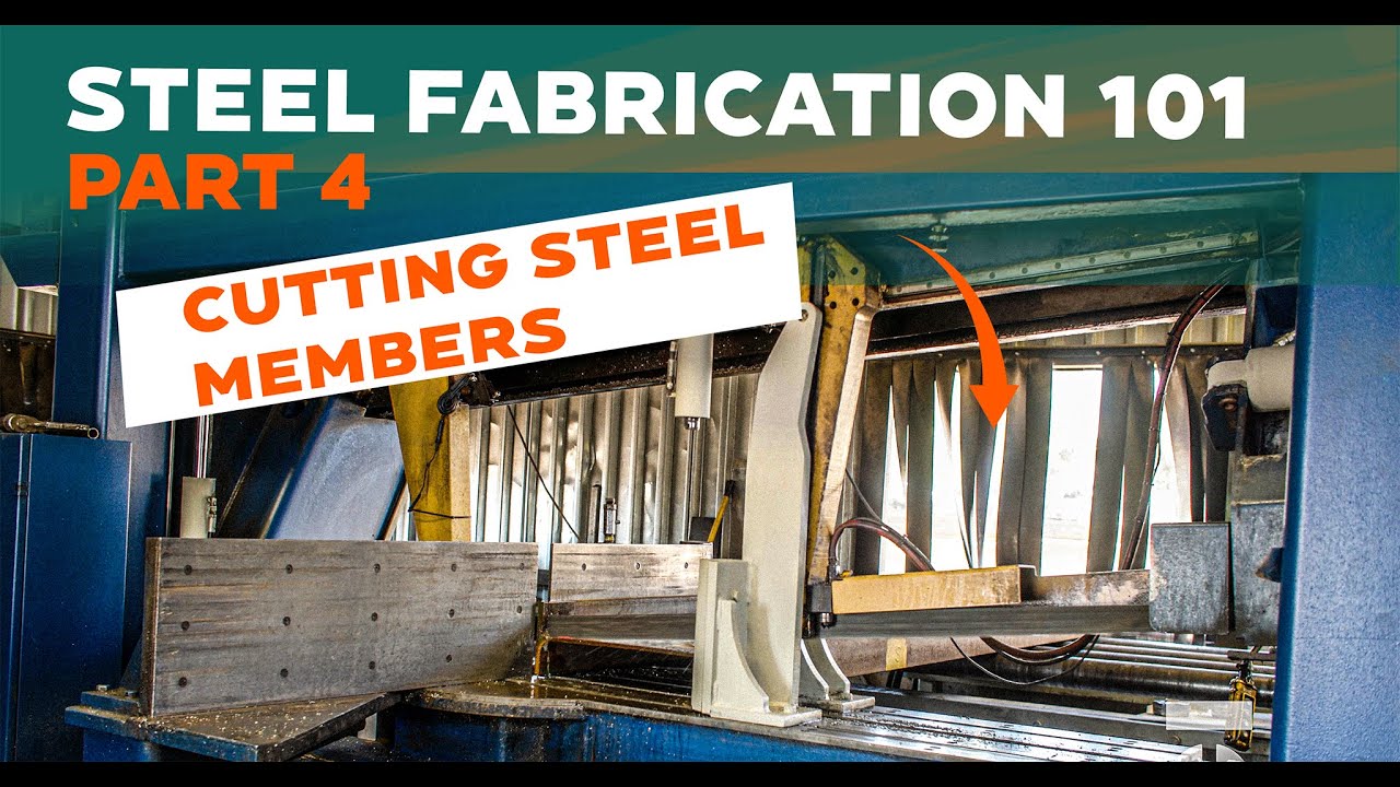 Steel Fabrication: Part 4: Cutting steel beams - YouTube
