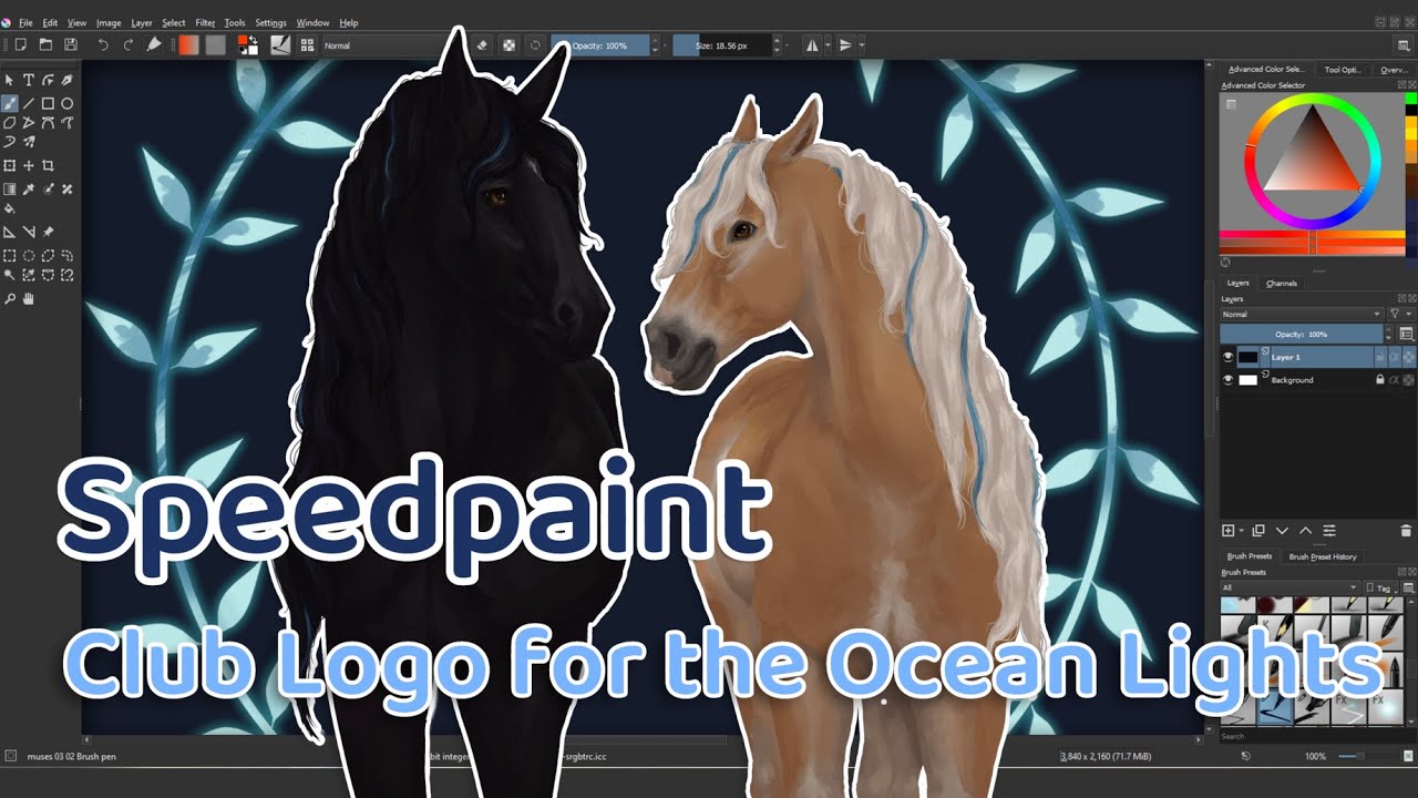 Ocean Lights | Club Logo | Speedpaint - YouTube