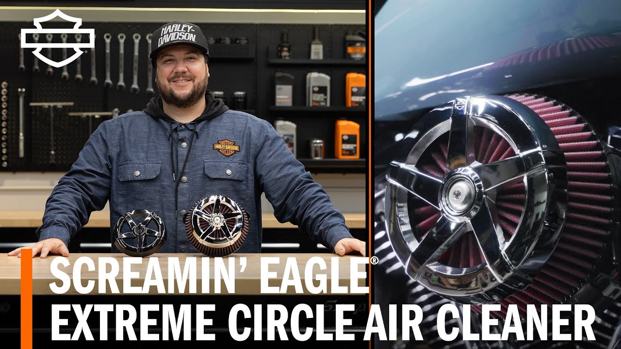 Harley-Davidson Screamin' Eagle Extreme Air Cleaner – Circle Overview - YouTube