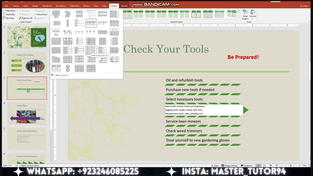 IL Illustrated PowerPoint 2019 Module 2 Project 1b Spring Gardening Tips - YouTube