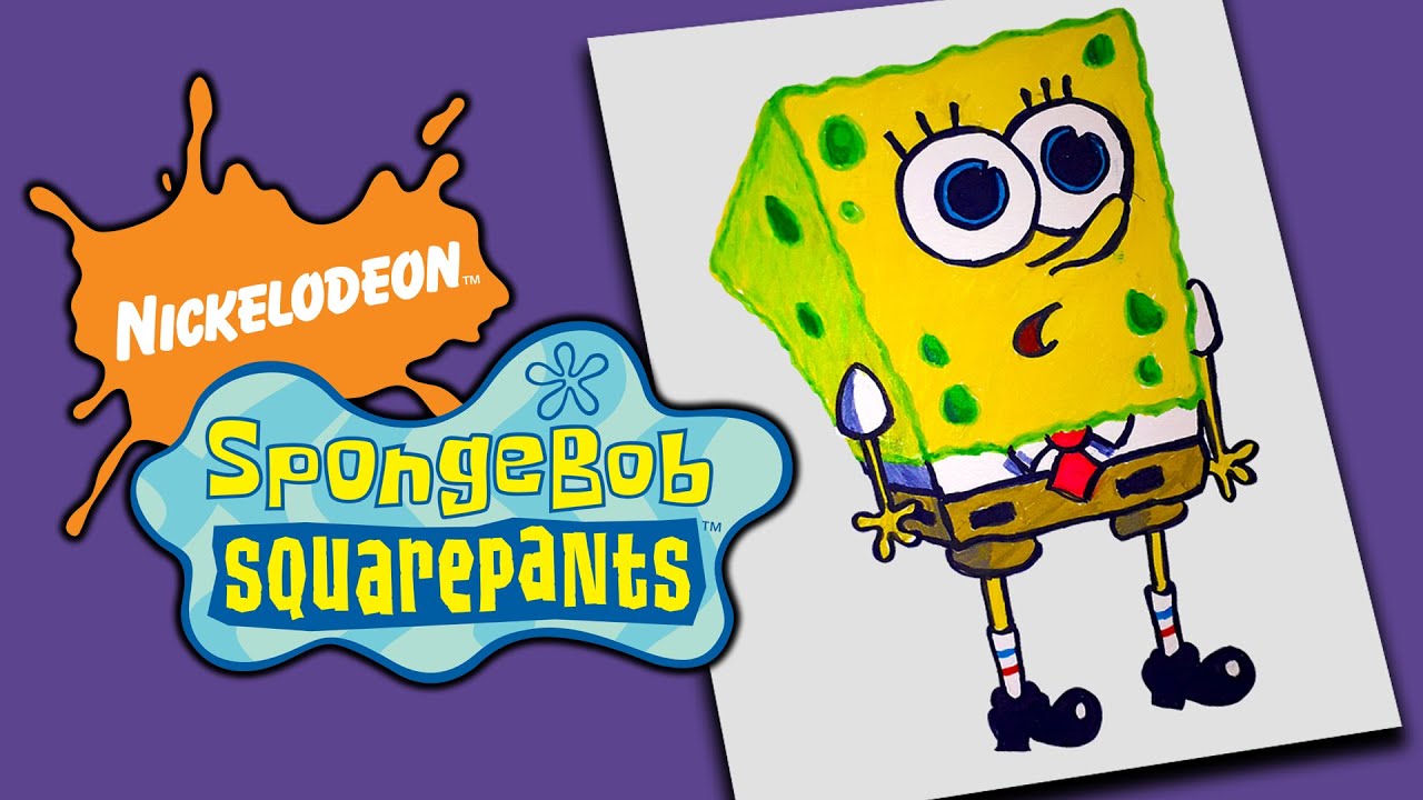 How to draw cute Spongebob Squarepants - YouTube