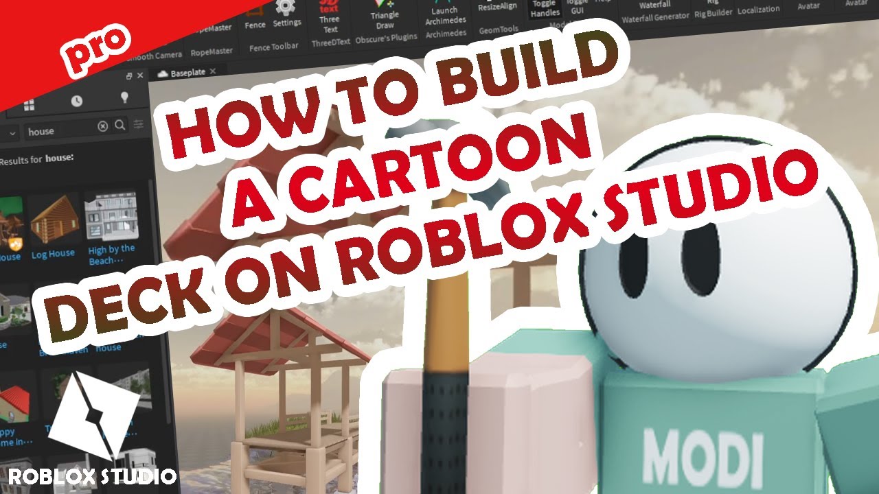 HOW TO BUILD A CARTOON DECK ON ROBLOX STUDIO - YouTube