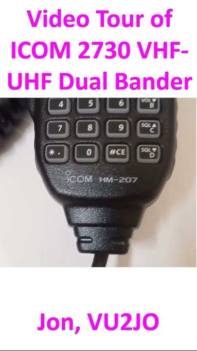 Video Tour of ICOM 2730 VHF-UHF Dual Bander - YouTube