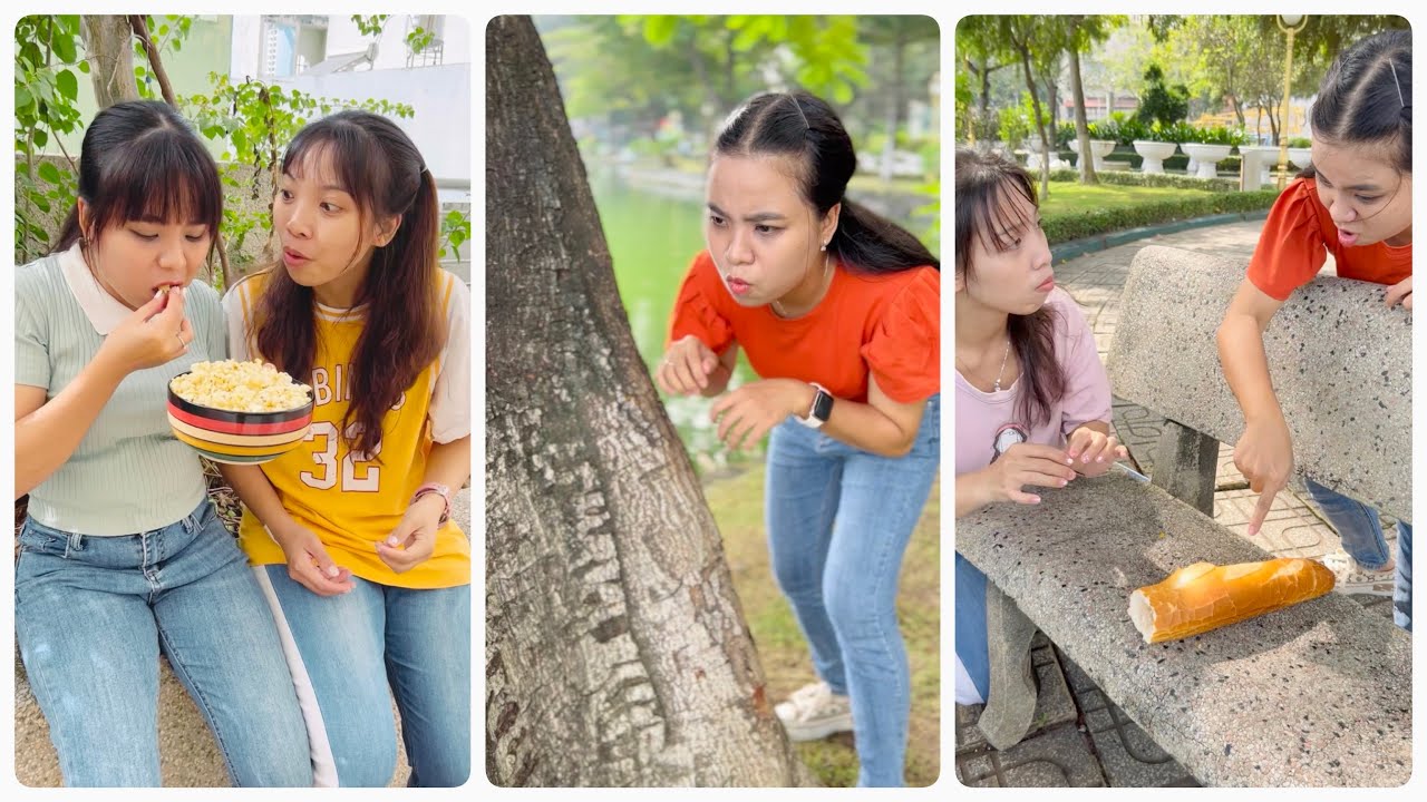 LNS - Genius Creates Popcorn & Funny Dog vs Cat 👧🏻🥰🐶 Linh Nhi Su Hao # ...