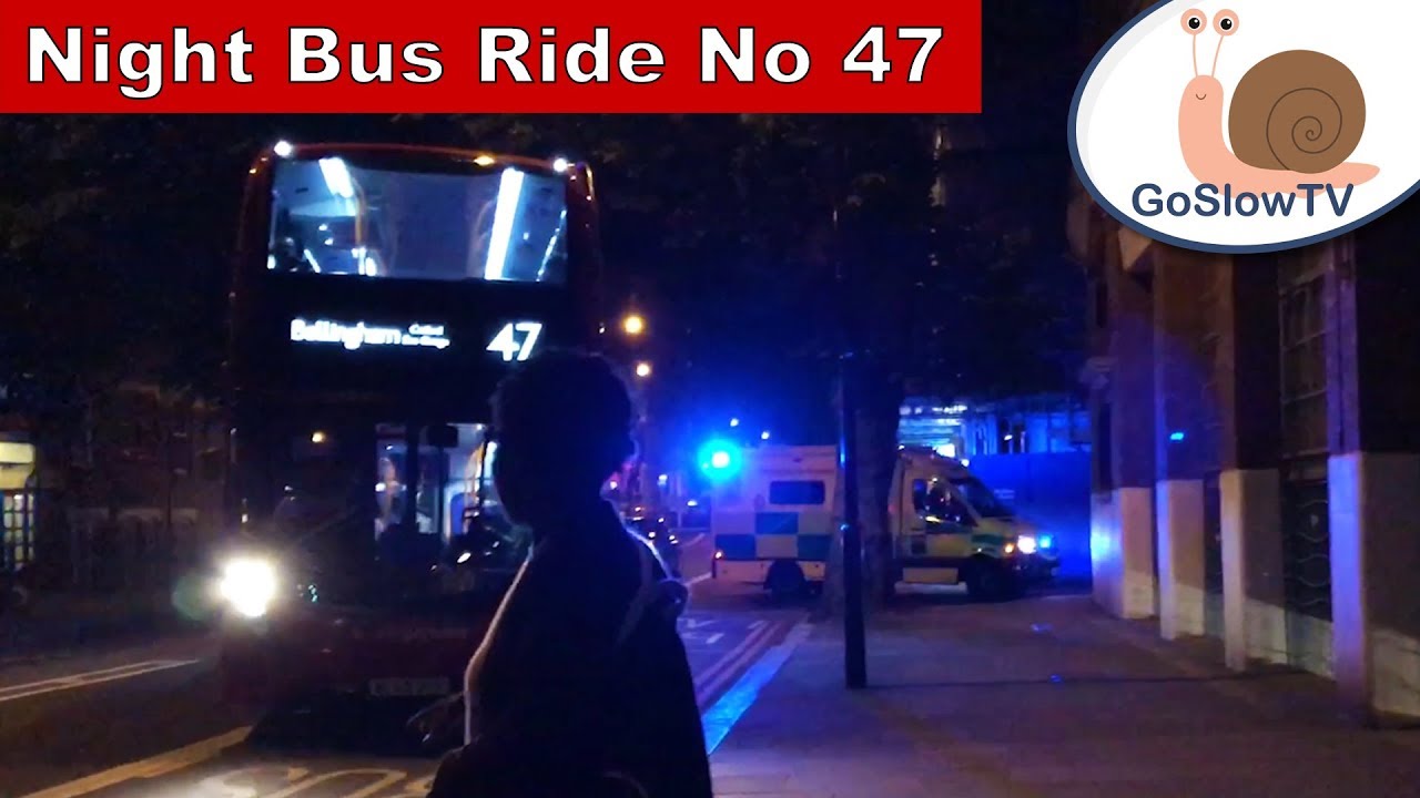 London Night Bus Ride | Route 47 Tower Bridge to Bermondsey | Slow TV ...