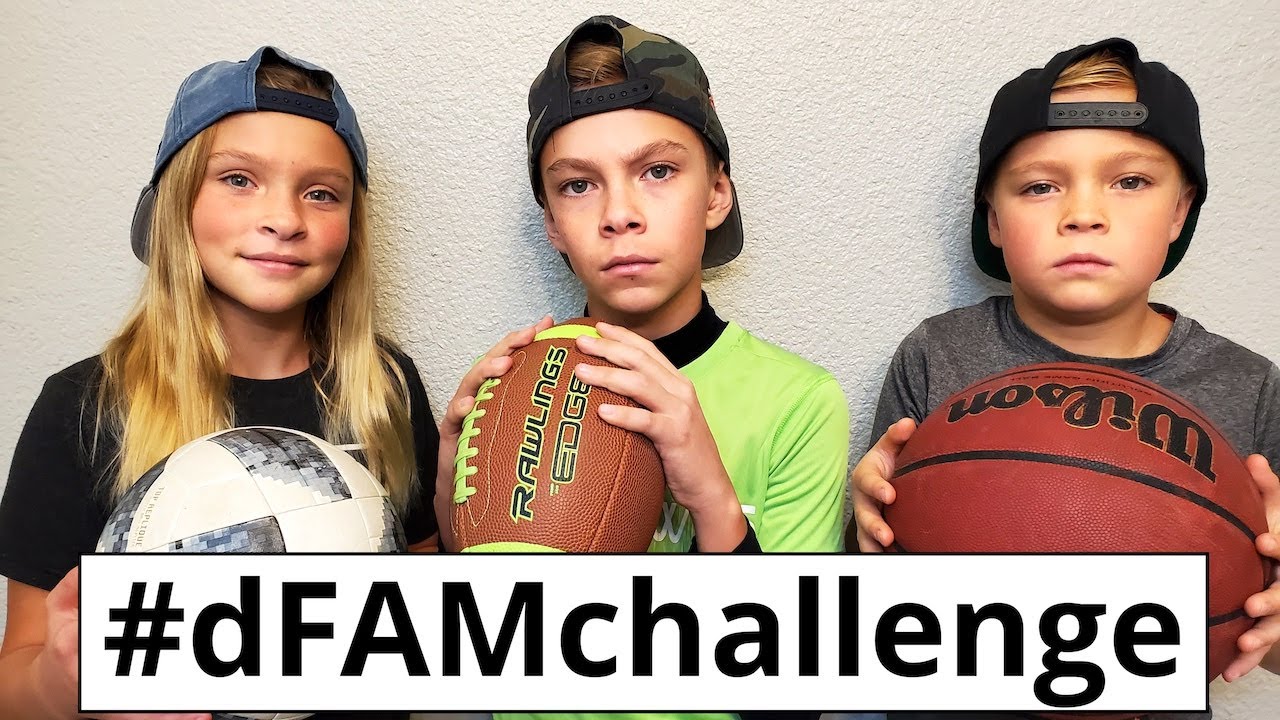 BORED at Home SPORTS CHALLENGE! #dFAMchallenge - YouTube