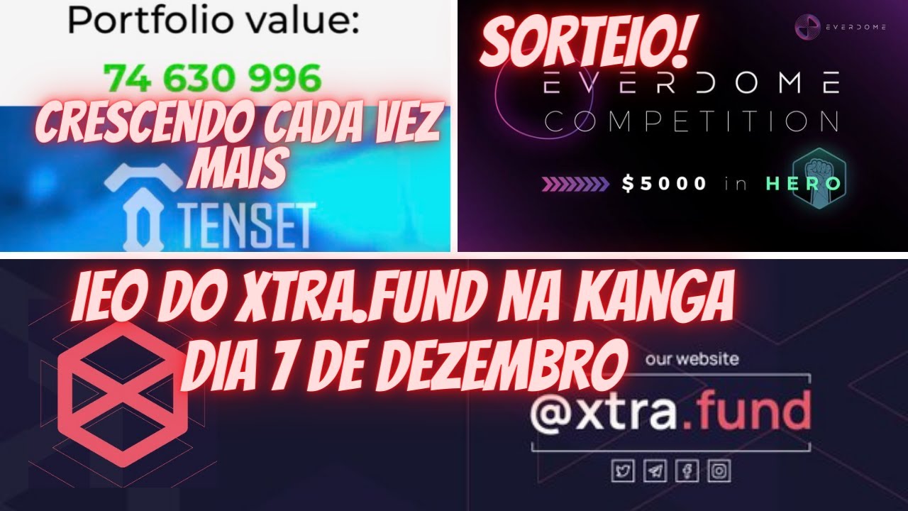 IEO do XTRA.Fund na Kanga Chegando, Tenset, Metahero - YouTube