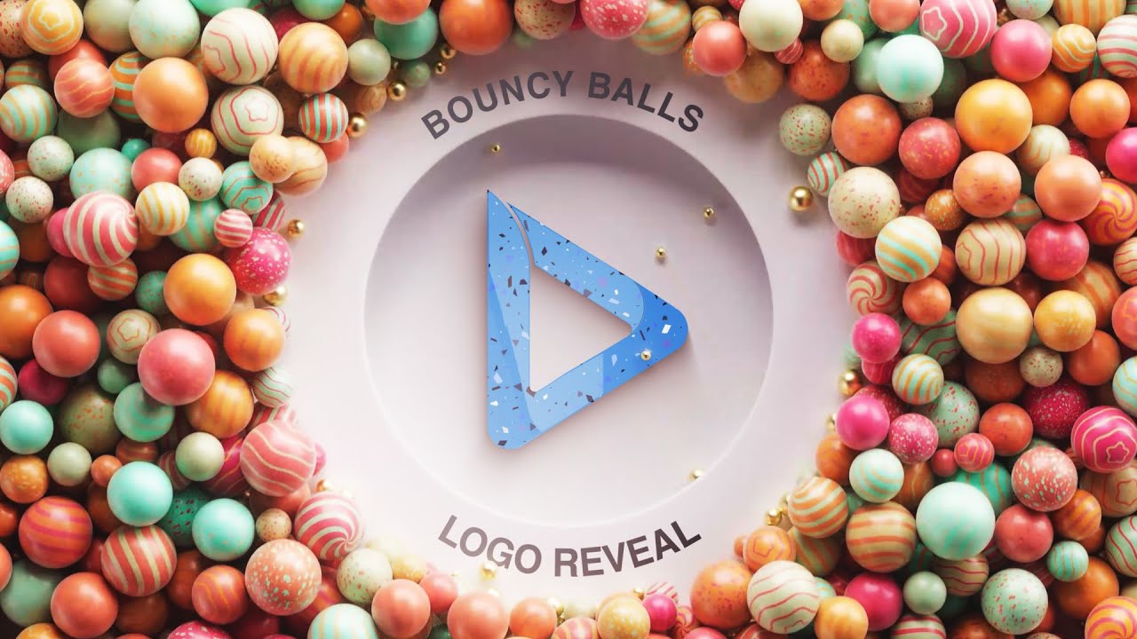 Bouncy Balls Logo Reveal - YouTube