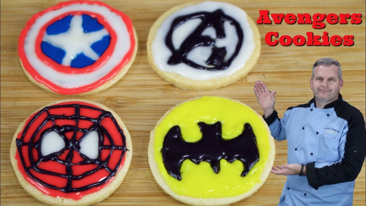 Avengers Sugar Cookies - YouTube